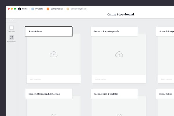 Game Design Storyboard - Free Template & Examples - Milanote