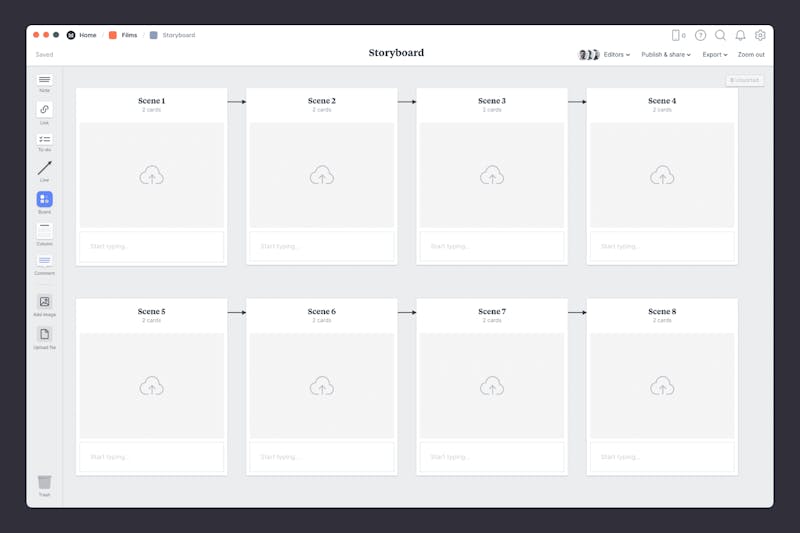 Film & Movie Storyboard - Templates & Examples - Milanote