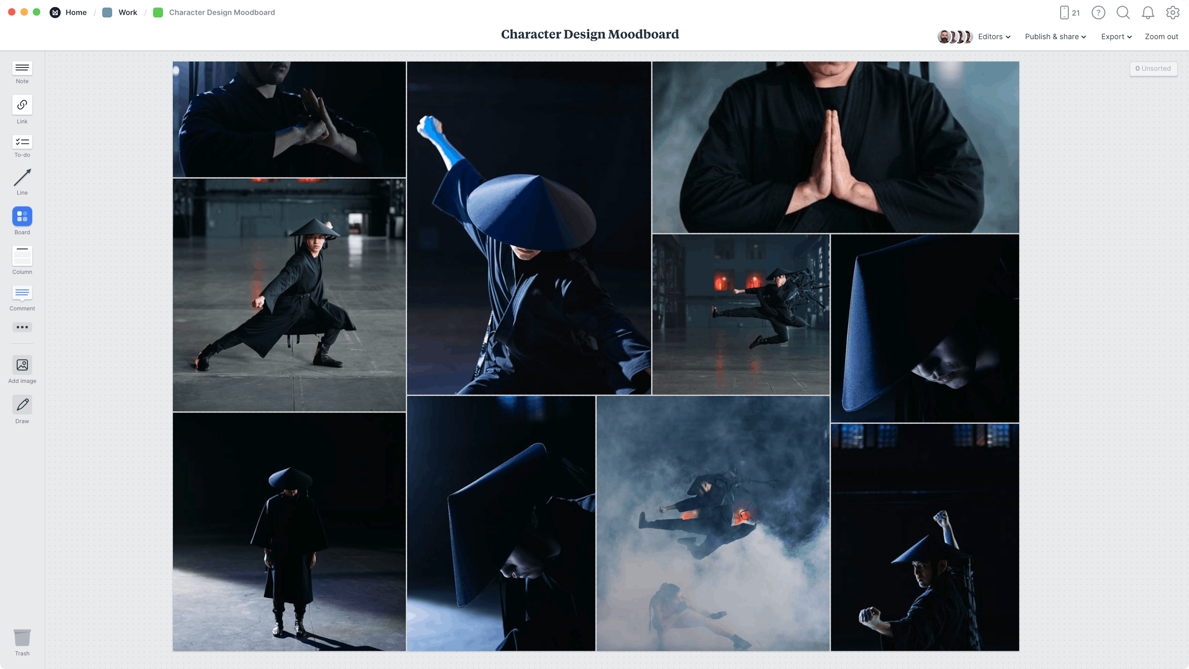 Character Design Moodboard - Free Template & Example - Milanote