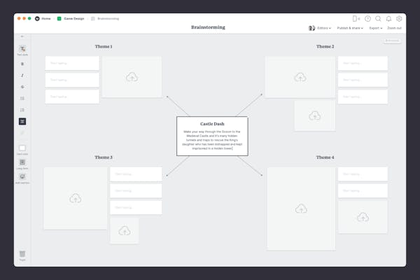 Game Design Brainstorming - Template & Example - Milanote