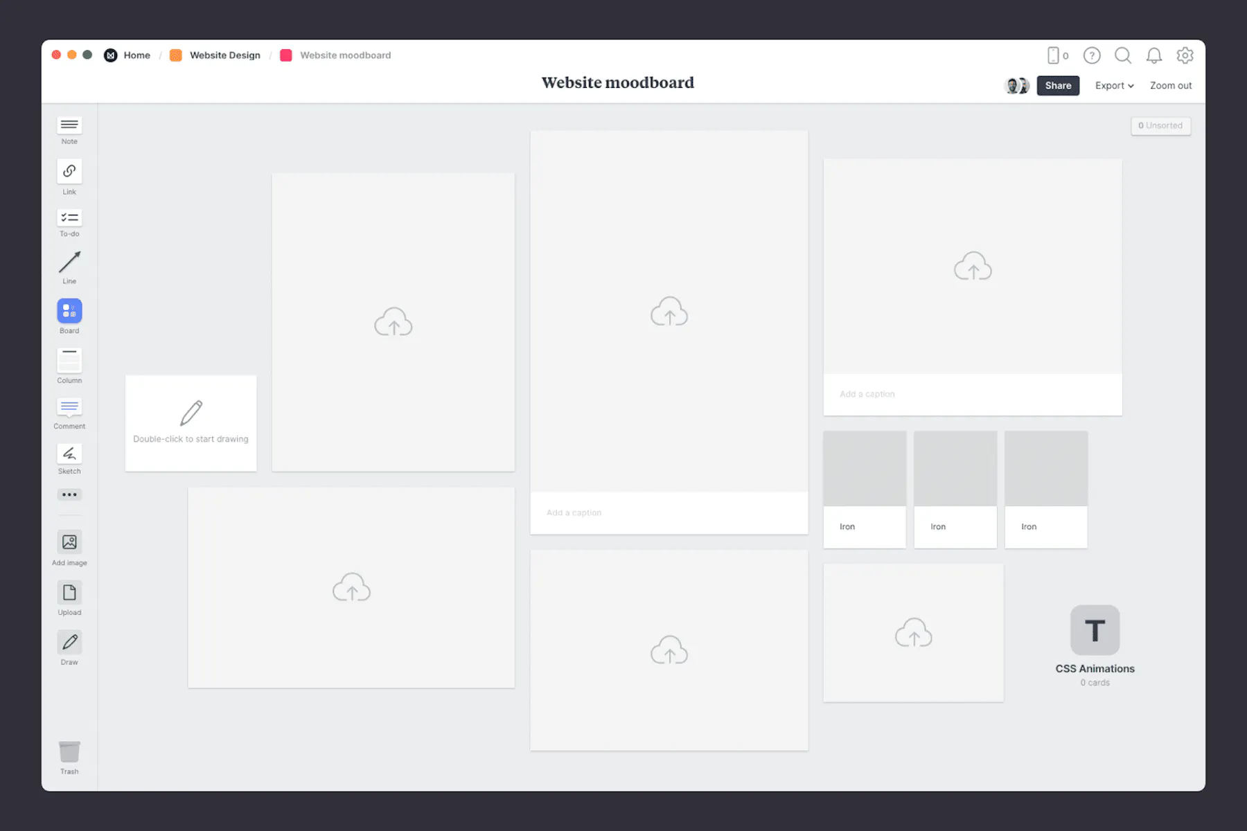UI Moodboard - Free Template & Example - Milanote