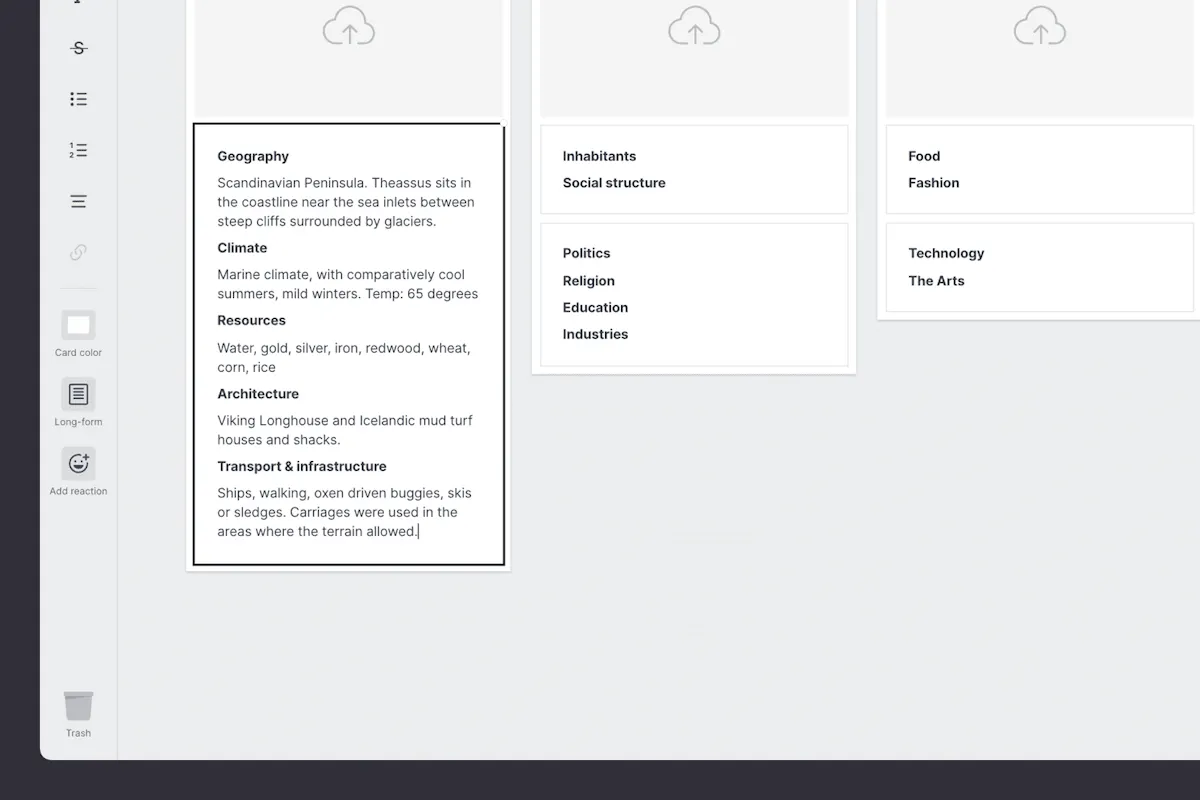 World Building Game Design - Free Template & Example - Milanote