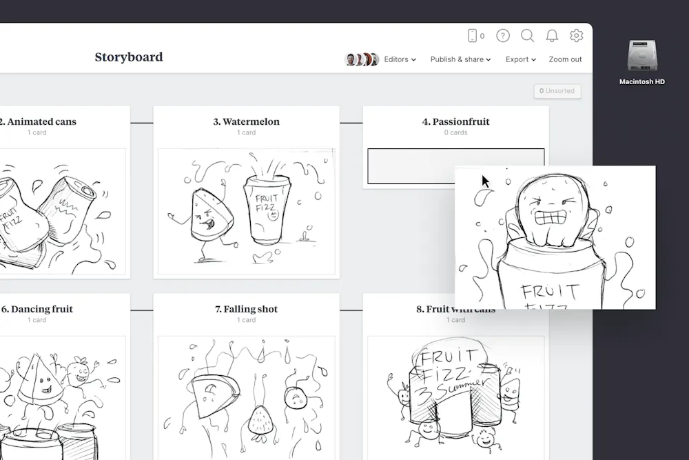 Motion Design Storyboard - Template & Example - Milanote