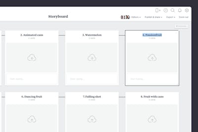 Motion Design Storyboard - Template & Example - Milanote