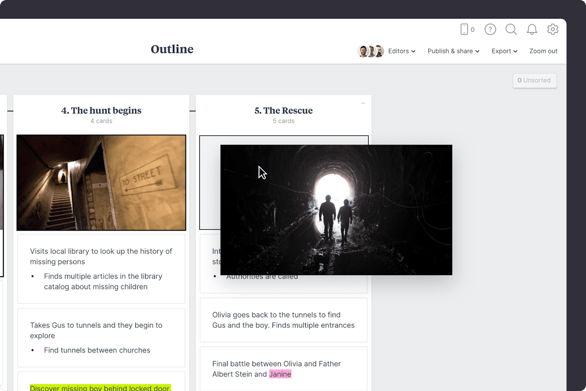 Novel Plan - Template & Example - Milanote