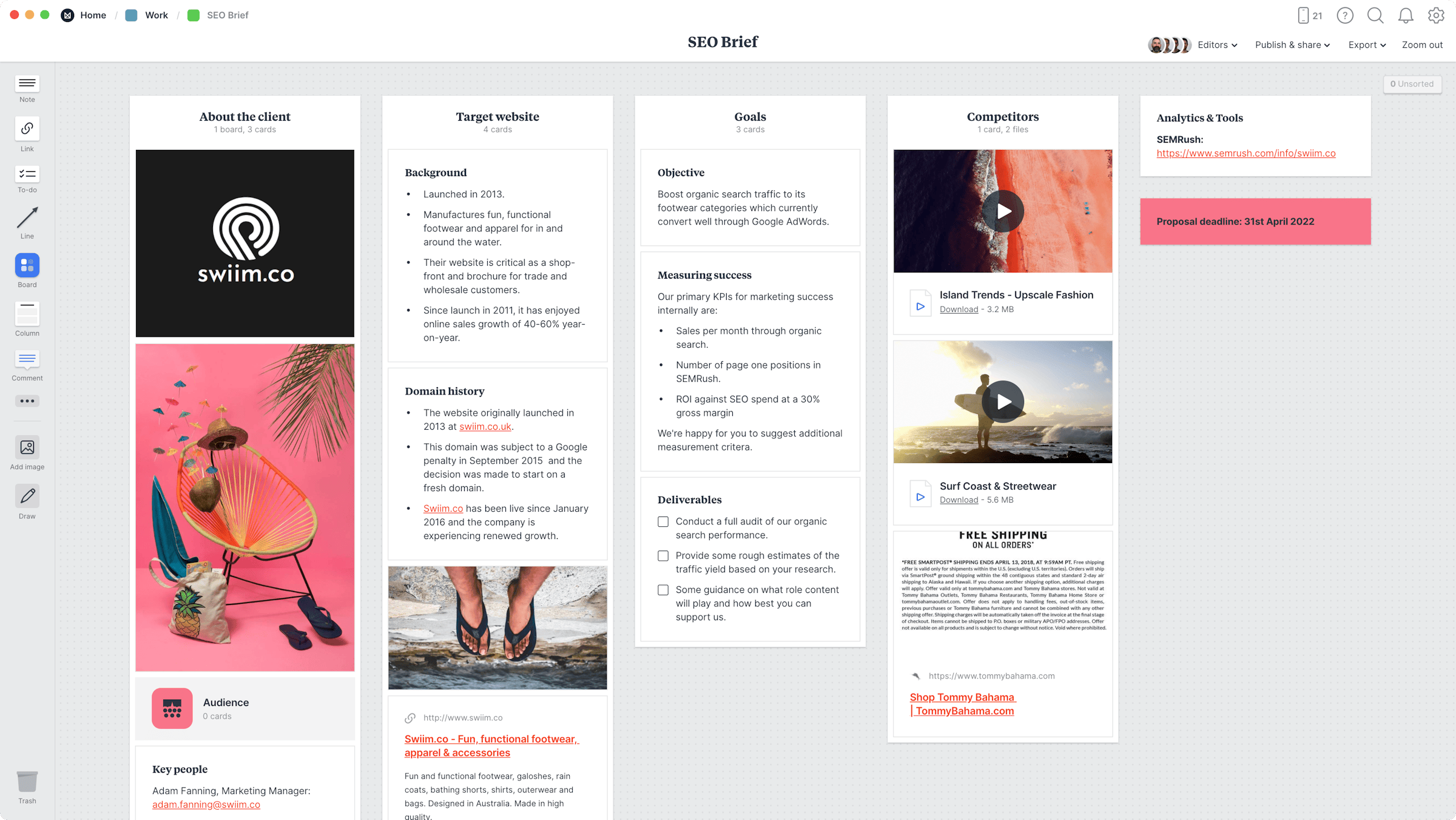 20+ inspiring creative brief templates & examples - Milanote