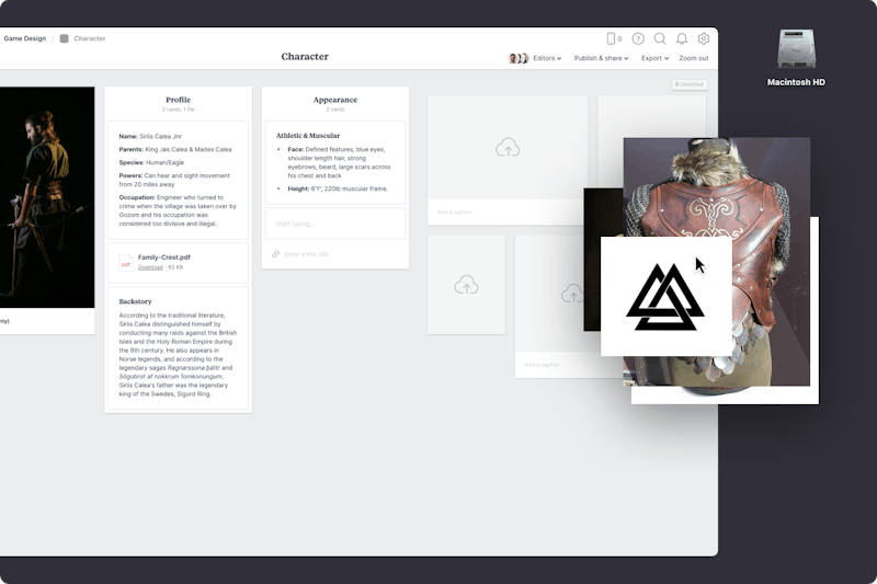 Video Game Character Profile Template & Example - Milanote