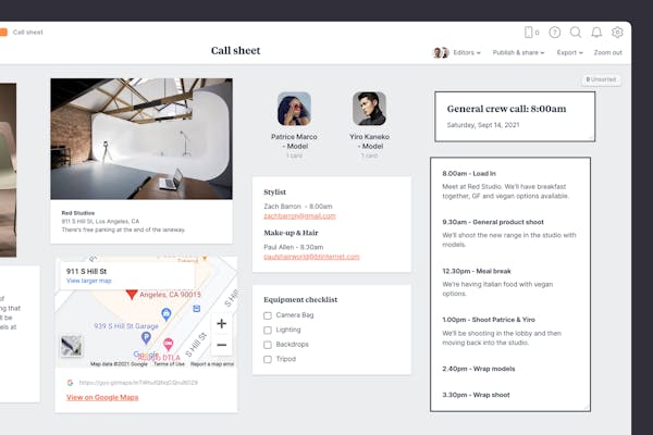 How To Create a Photoshoot Call Sheet: 2025 Step-By-Step Guide