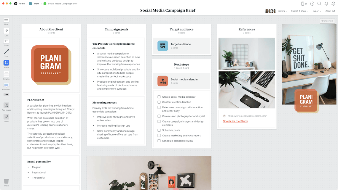 Social Media Campaign Brief - Free Template & Example - Milanote