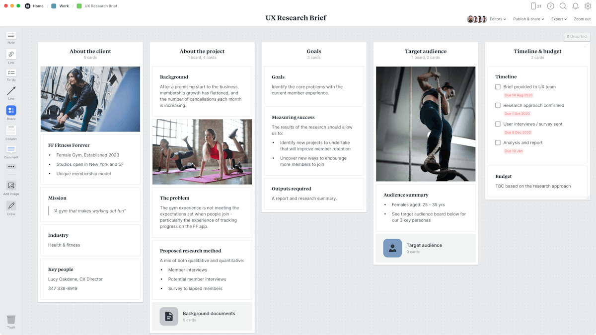 UX Research Brief - Free Template & Example - Milanote