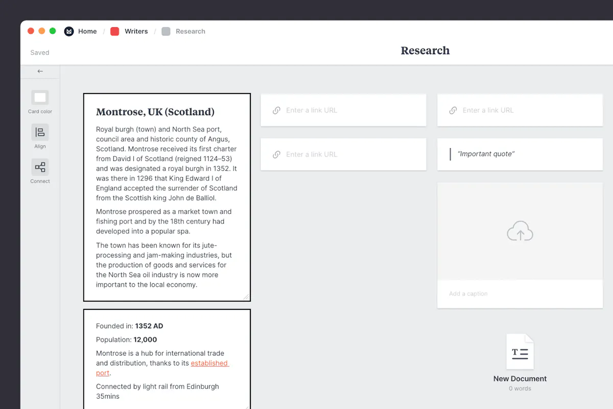 Free Novel Research Template & Example - Milanote