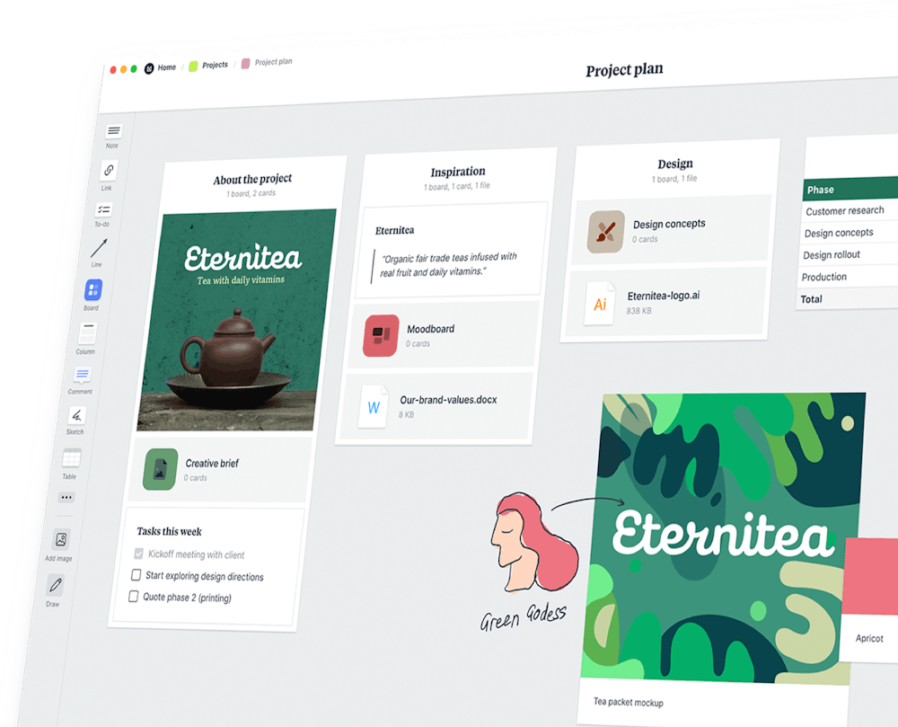 Visual Workspace For Graphic Designers - Milanote
