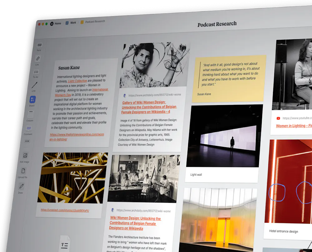 Free Visual Note-Taking App for Creatives – Milanote