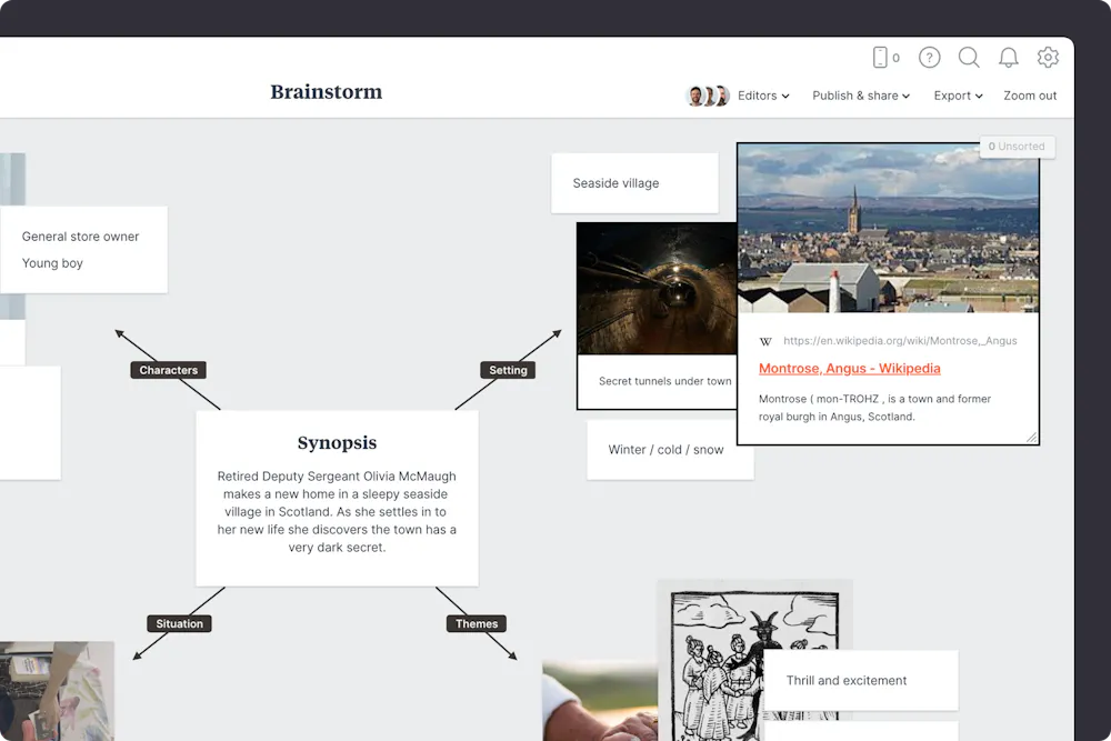 Free Story Brainstorming Template & Example - Milanote