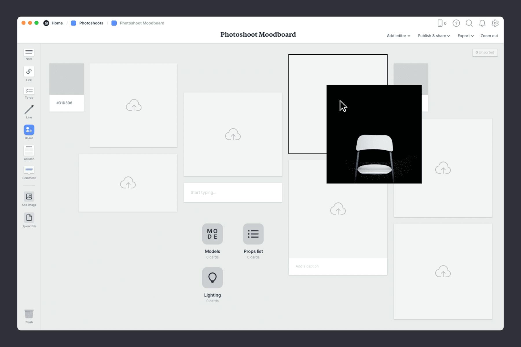 Photography Moodboard - Template & Example - Milanote