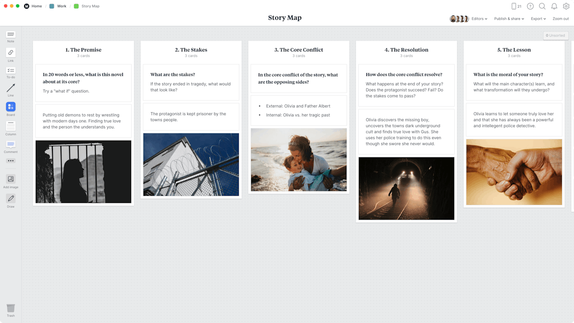 Free Story Map Template & Example - Milanote
