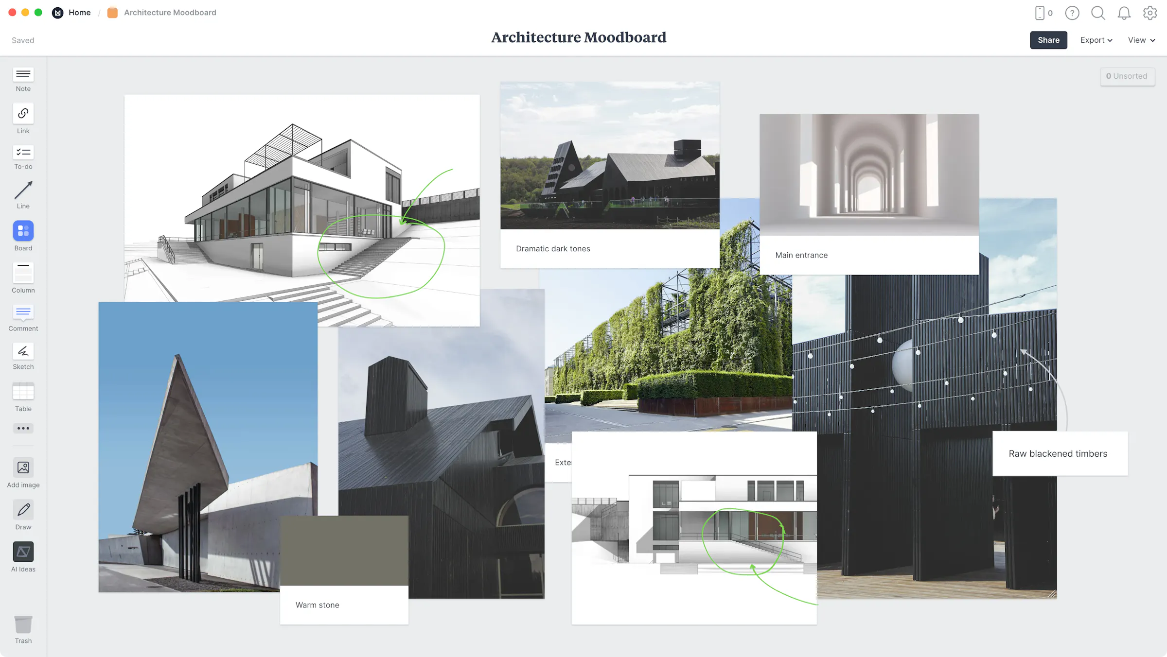 Architecture Moodboard - Template & Example - Milanote