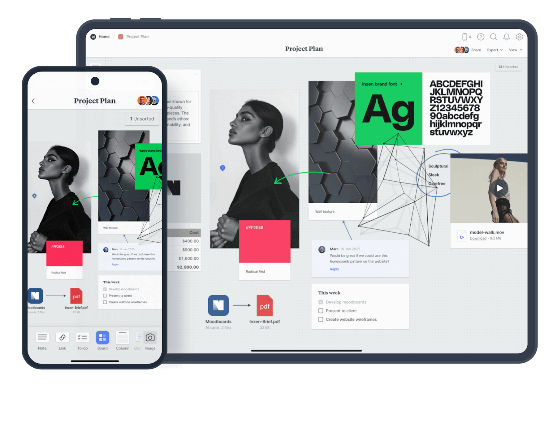 Download the Milanote mobile apps for free