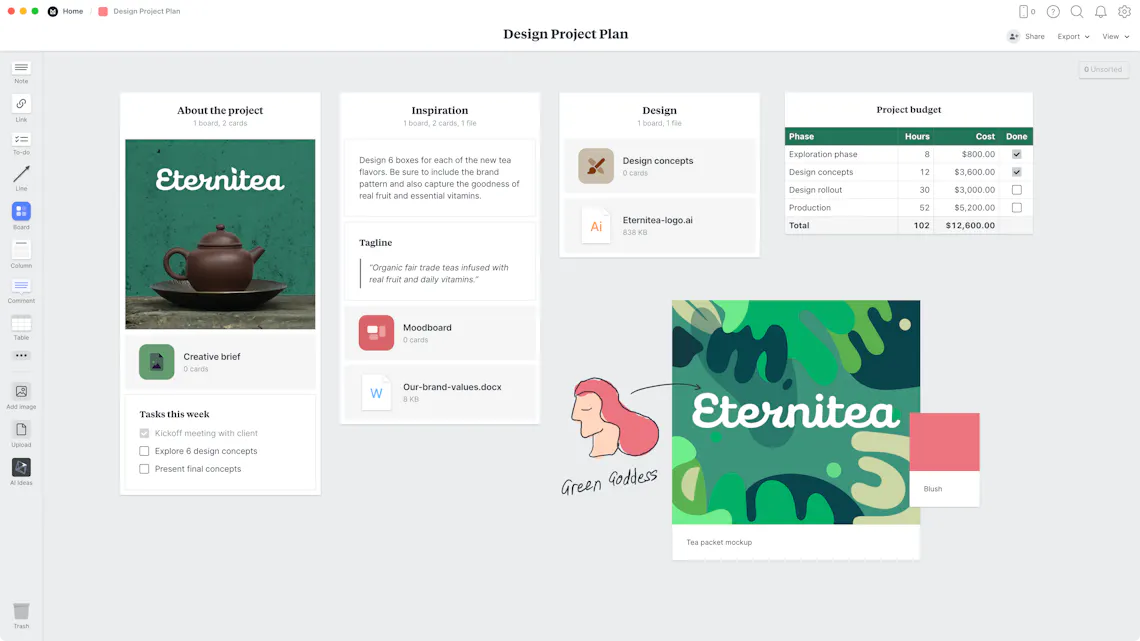 Graphic Design Project Plan - Free Template & Example - Milanote