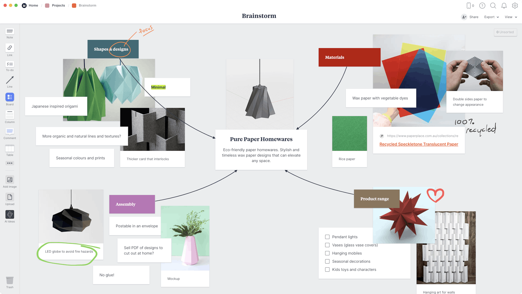 Visual Workspace For Crafters & Makers - Milanote