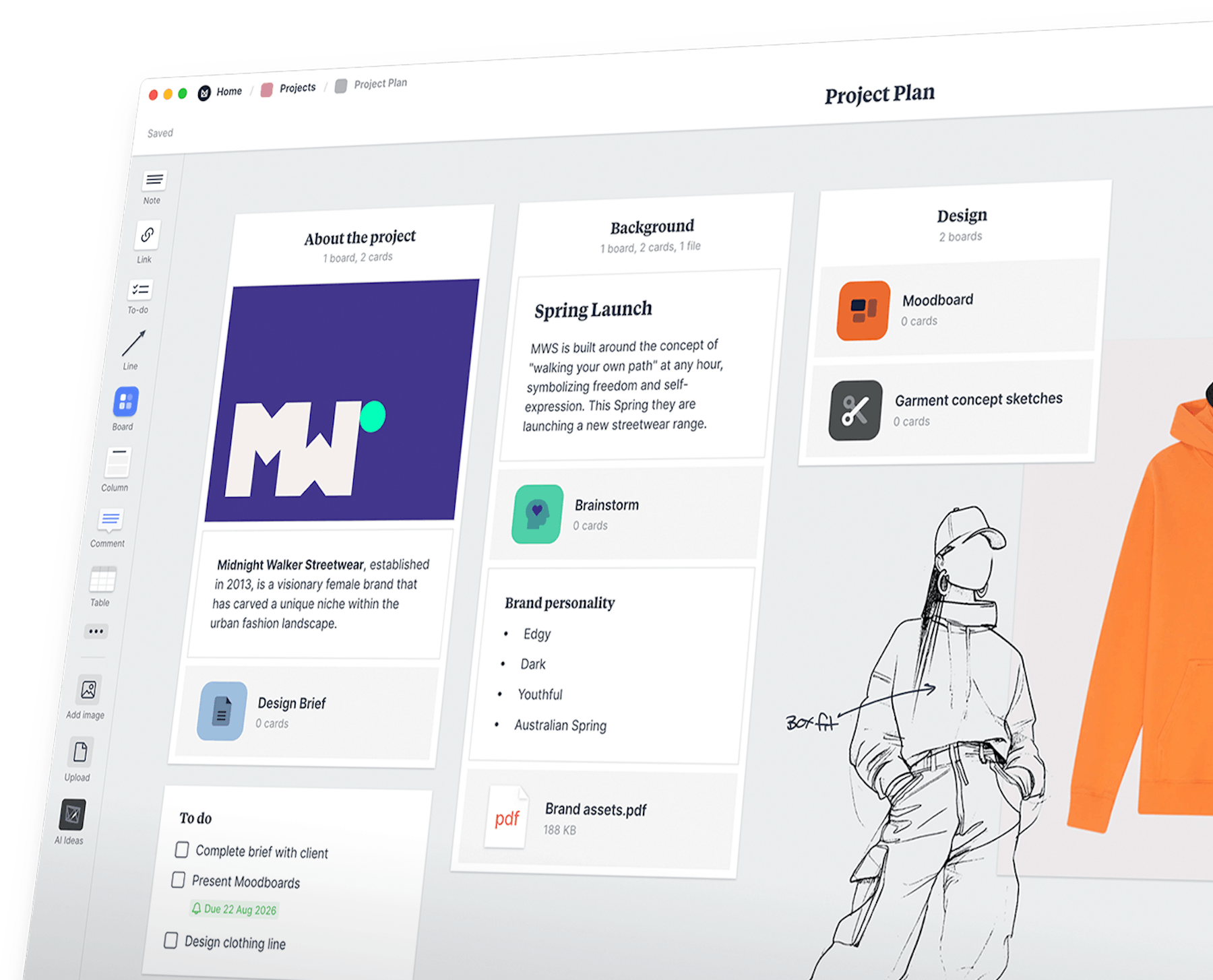 Visual Workspace For Fashion Designers - Milanote