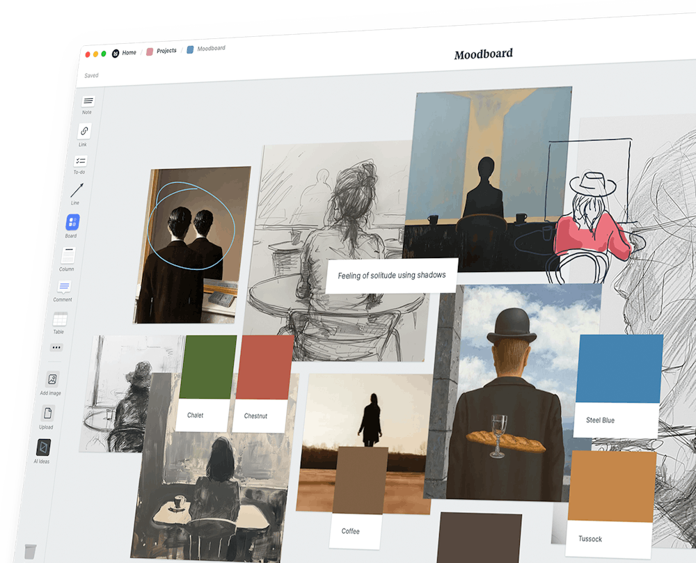 The Planning Space For Visual Artists - Milanote