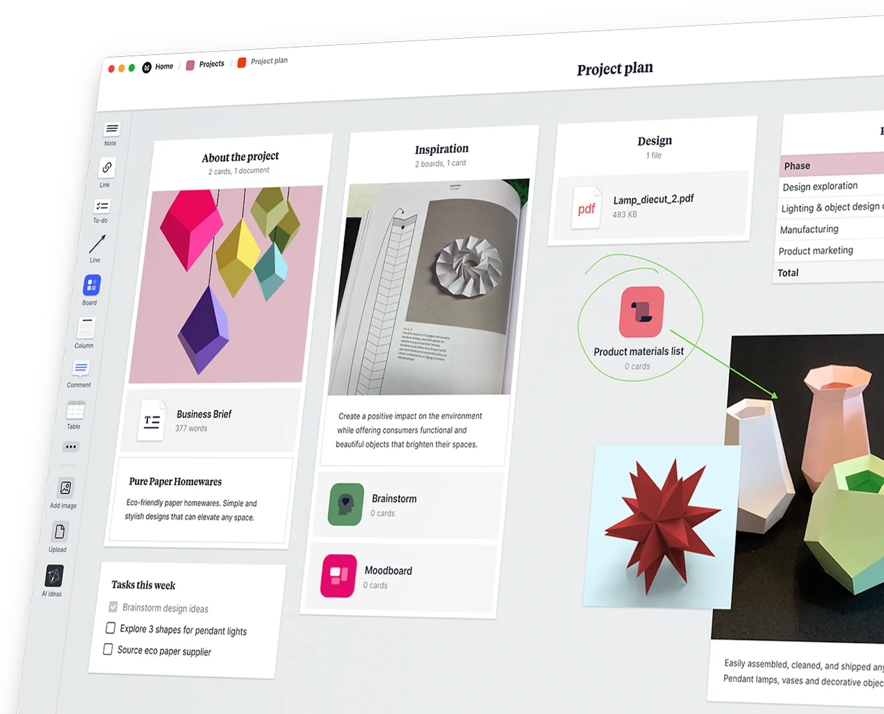 Visual Workspace For Crafters & Makers - Milanote