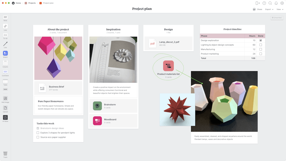 Craft Project Plan – Free Template & Example – Milanote