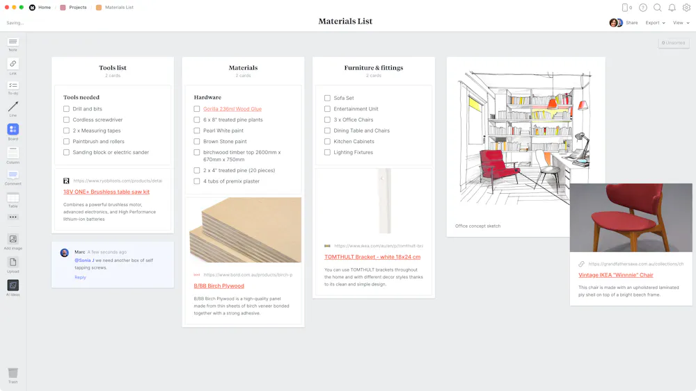 Renovation Materials List – Free Template & Example – Milanote