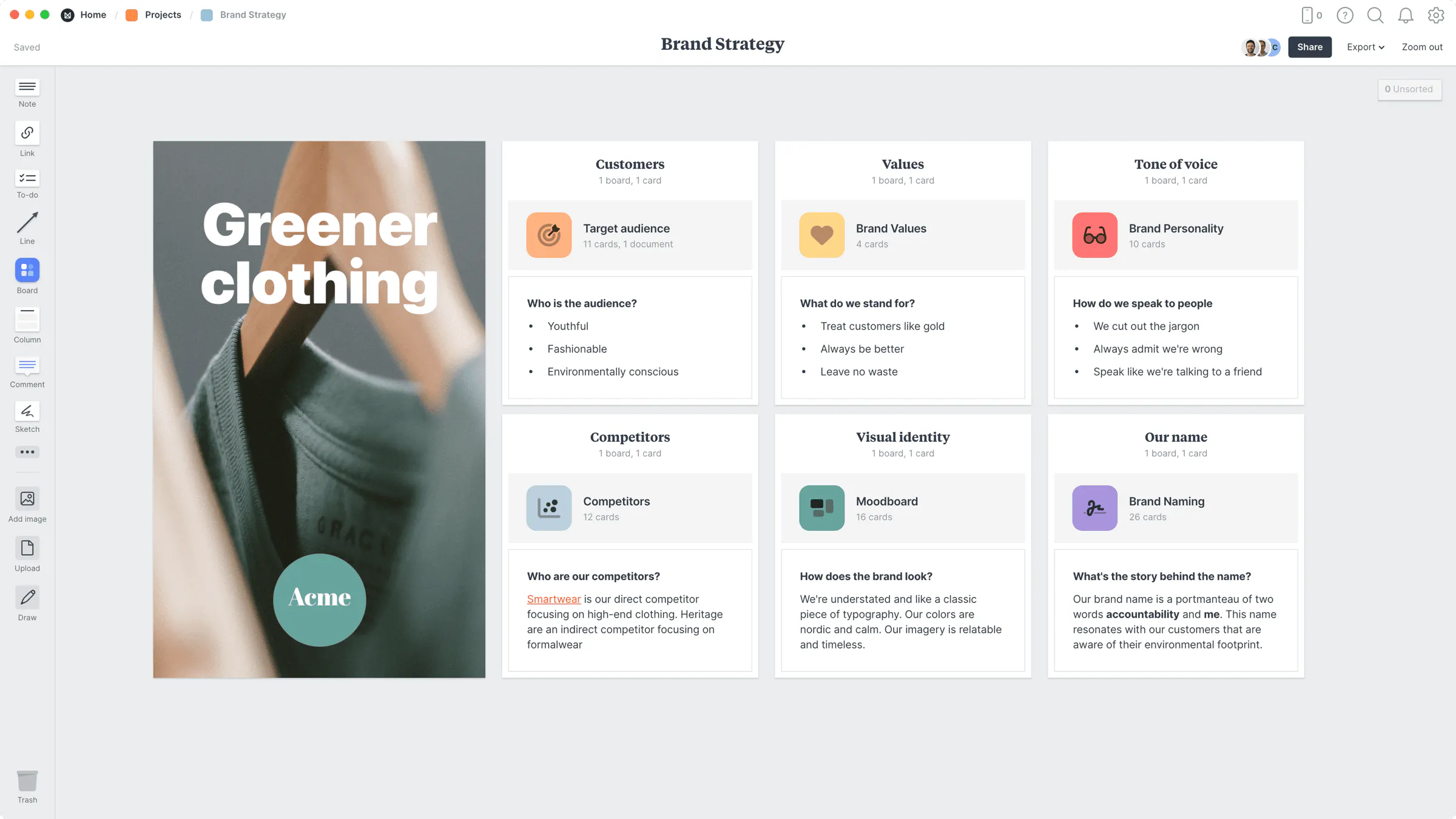 9 Essential Brand Strategy Templates (free) - Milanote