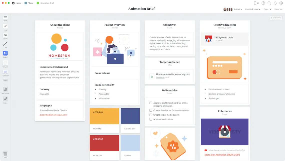Animation Brief - Free Template & Example - Milanote