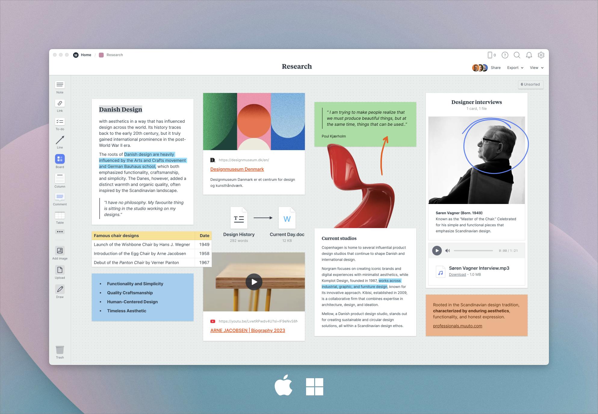 Download the Milanote desktop app for free