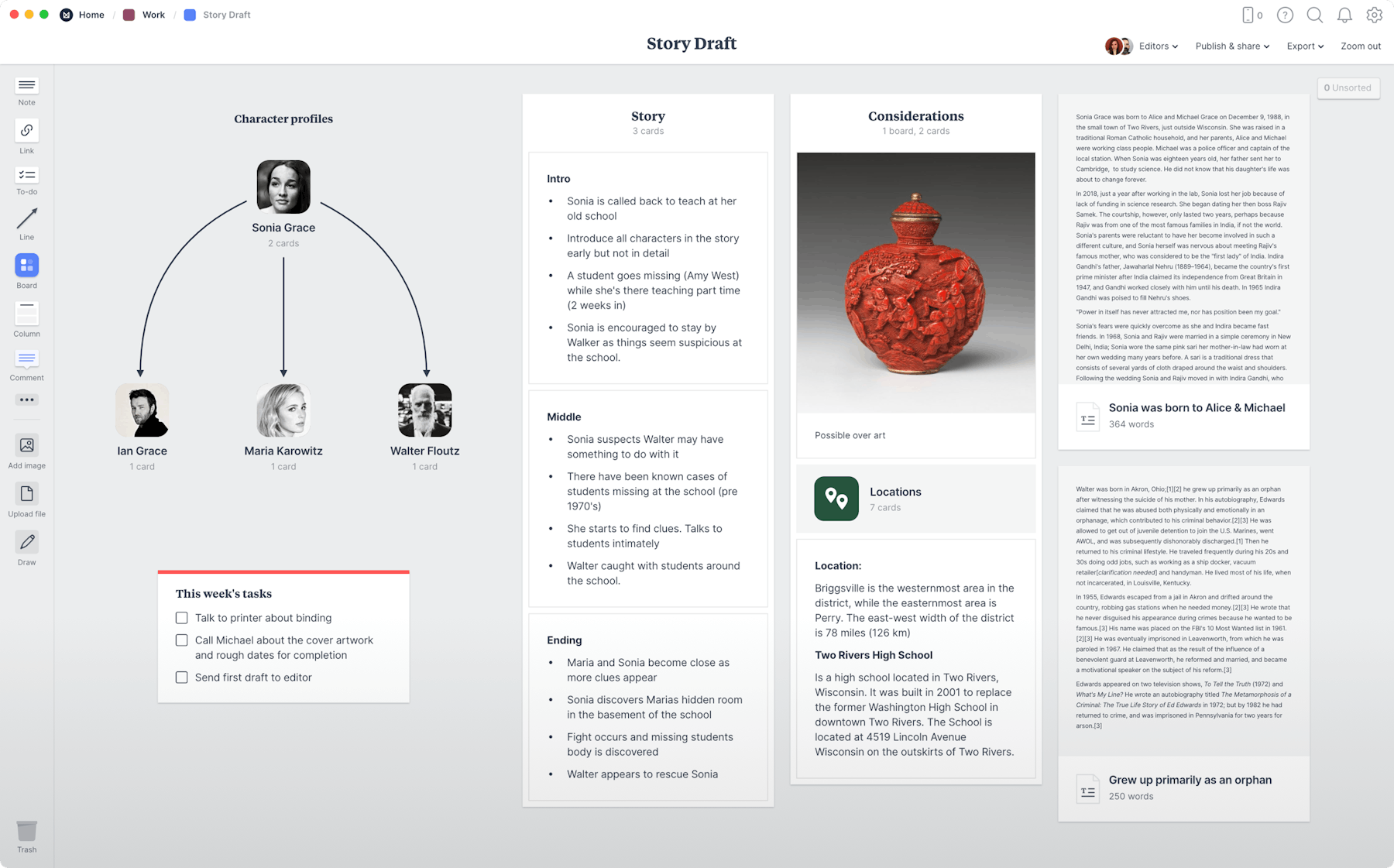 Milanote - the tool for organizing creative projects