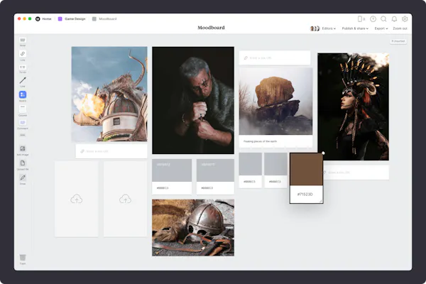 Game Design Moodboard - Free Template & Example - Milanote