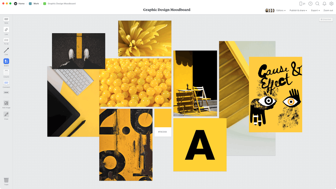 Graphic Design Moodboard - Free Template & Example - Milanote