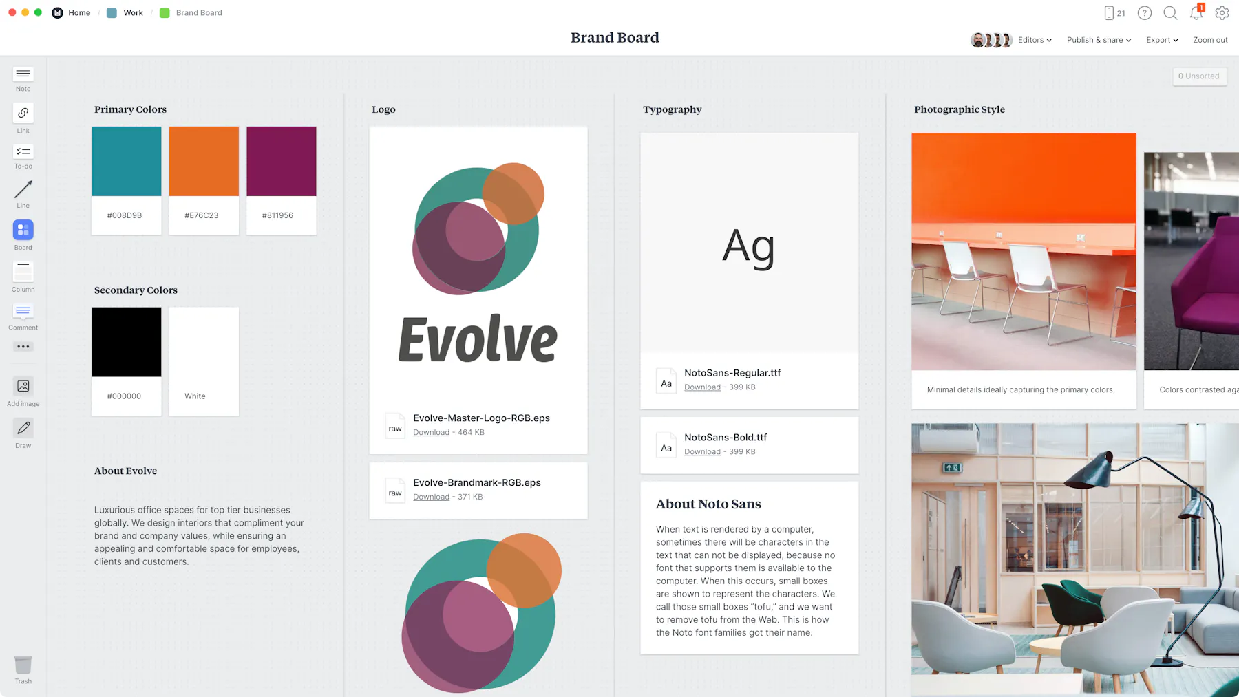 Brand Board – Free Template & Example – Milanote