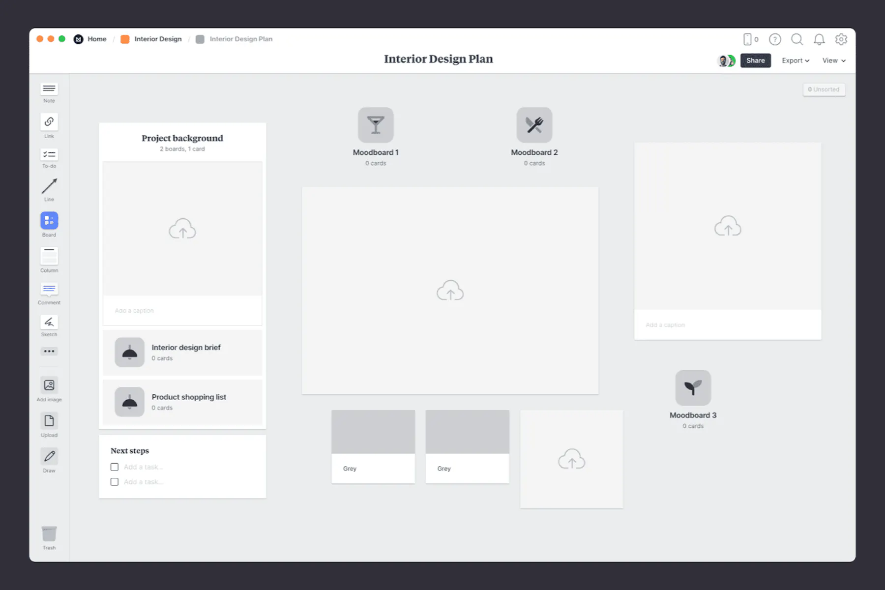 Interior Design Project Plan - Free Template & Examples - Milanote