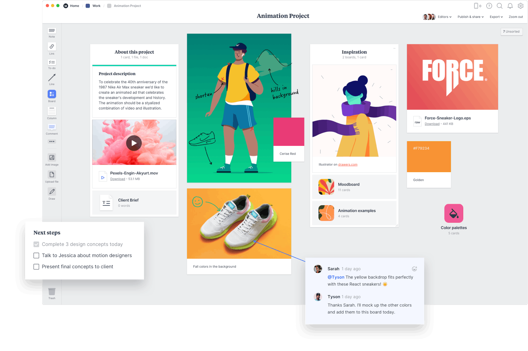 Milanote - the tool for organizing creative projects